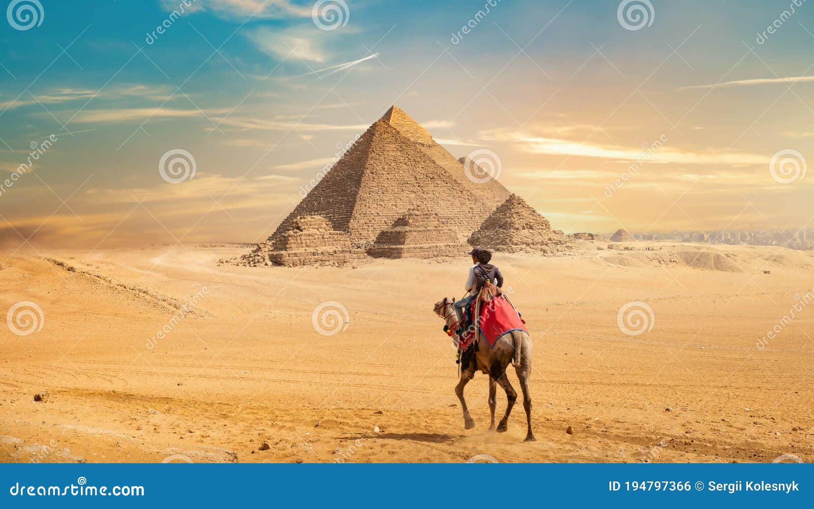 Camel and the Pyramids editorial photo. Image of egypt - 194797366