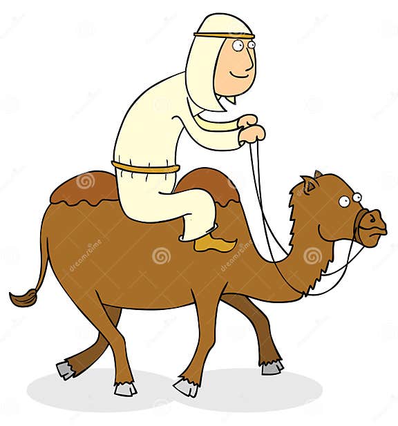 Camel rider stock vector. Illustration of hump, middle - 32561411