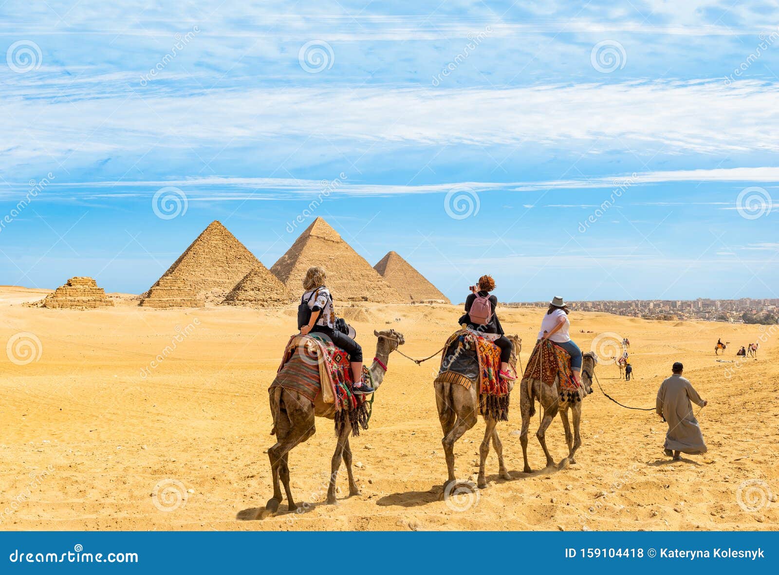 Camel Riding Near the Pyramids Editorial Stock Photo - Image of caravan ...