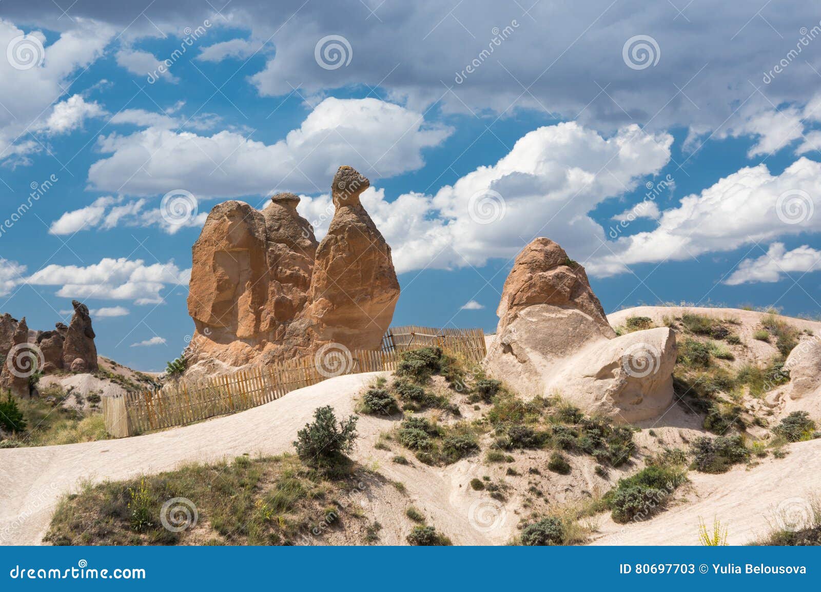 Camel rock in Cappadocia stock image. Image of nature - 80697703