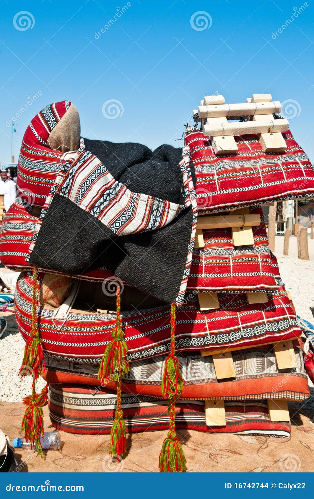 Camel Saddles at Beduoin Market Stock Photo - Image of camel ...