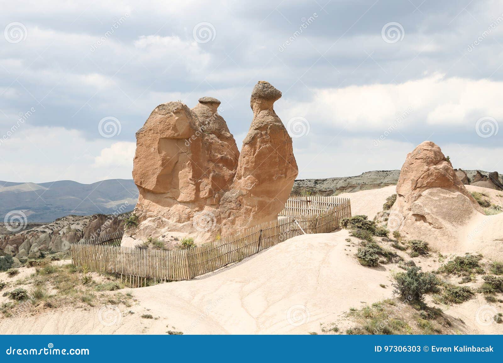 Camel Shaped Rock Formation in Devrent Valley, Cappadocia Stock Image ...
