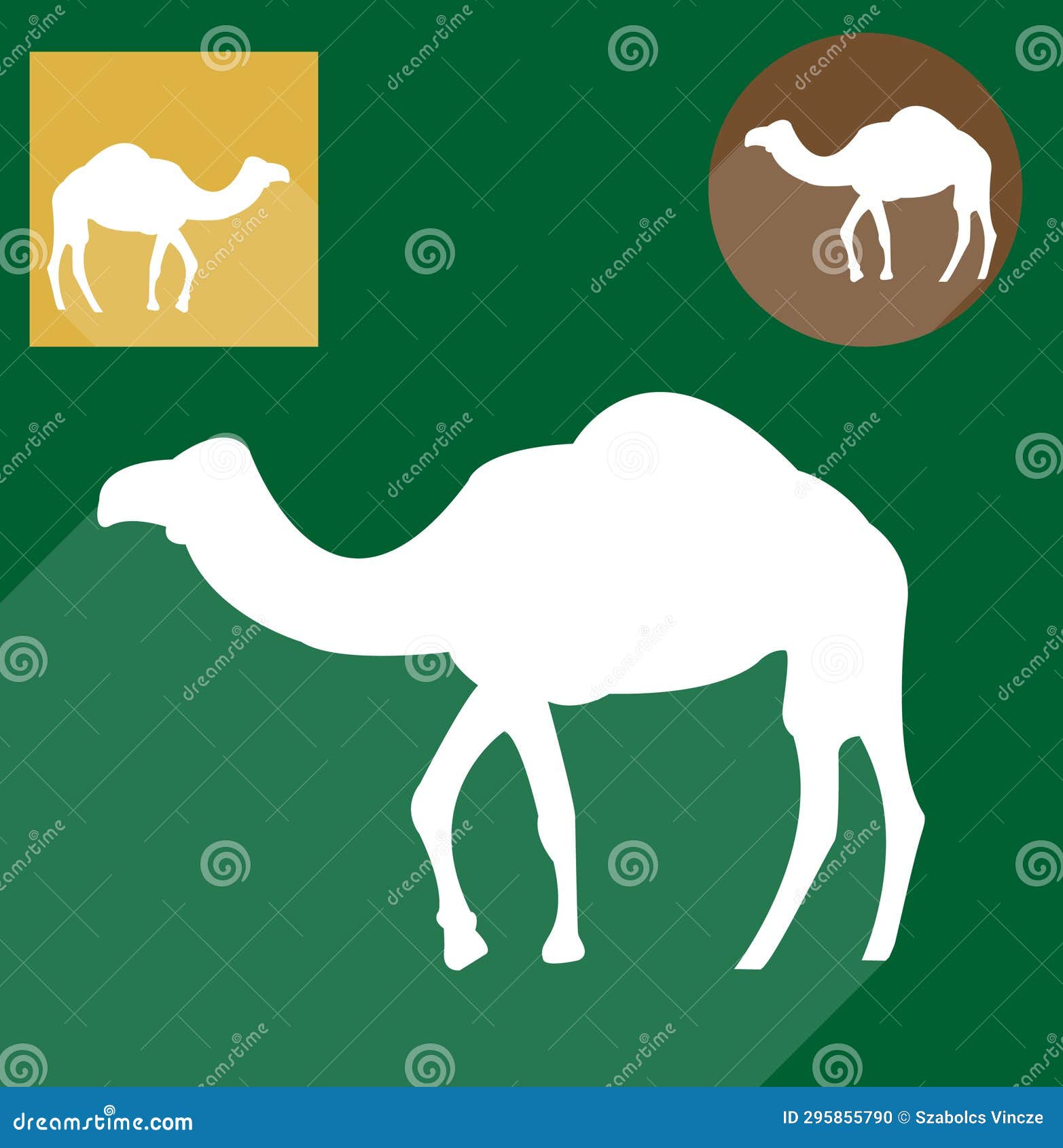 Camel silhouette stock vector. Illustration of color - 295855790