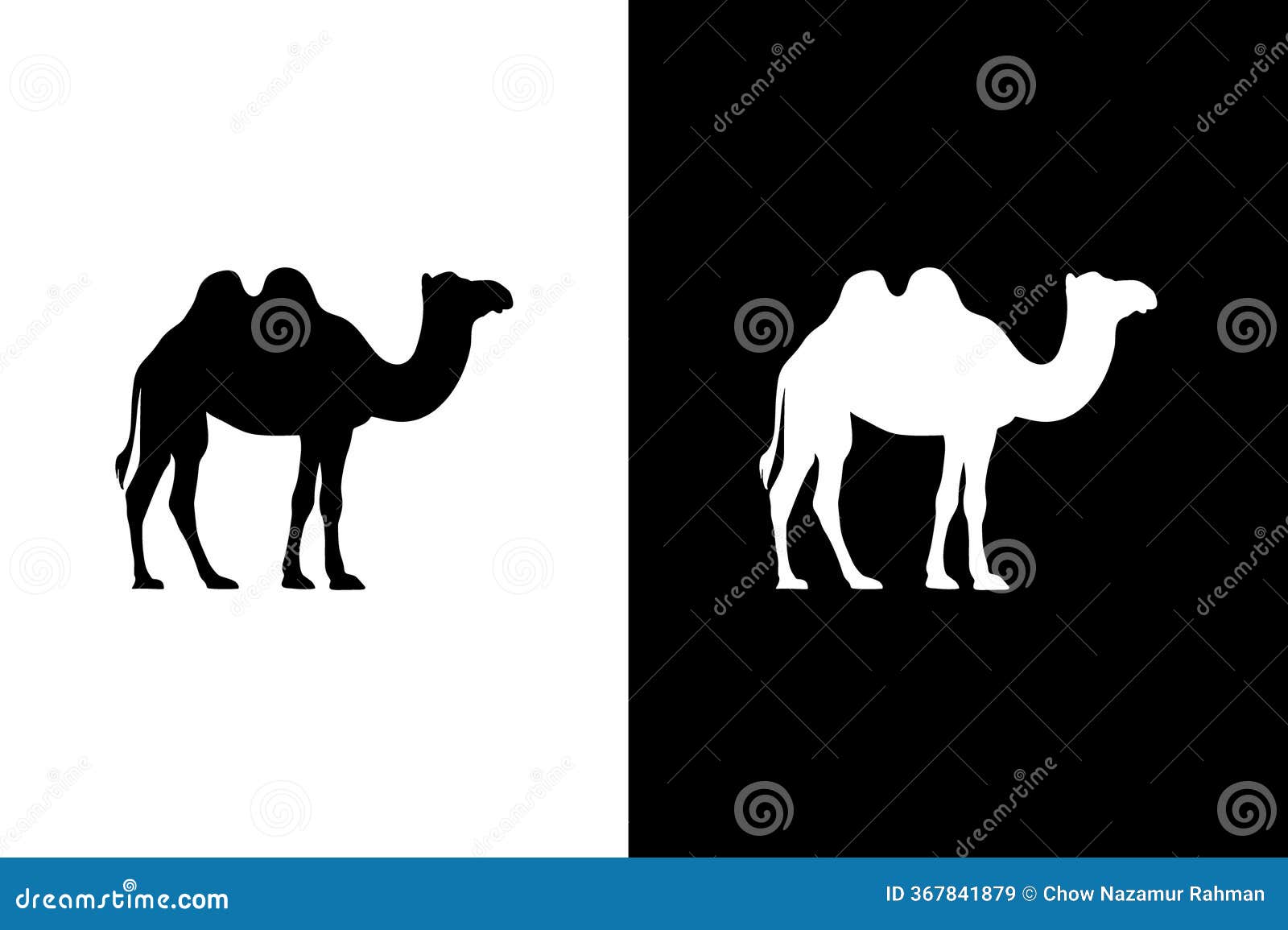 Camel Silhouette Minimalist Clipart Illustration | CartoonDealer.com ...