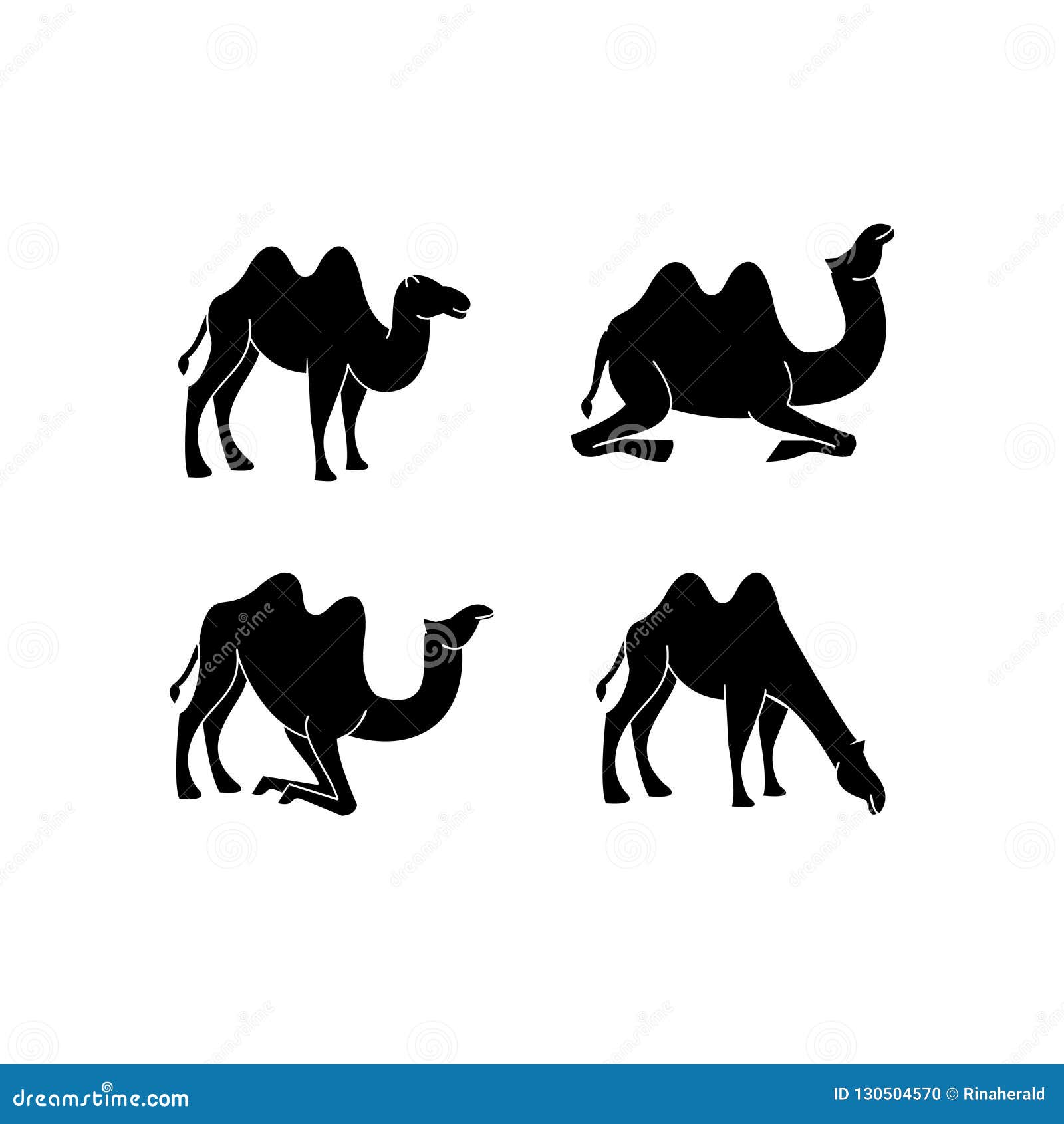Camel Simple Logo Icon Designs Vector Illustration Stock Illustration ...