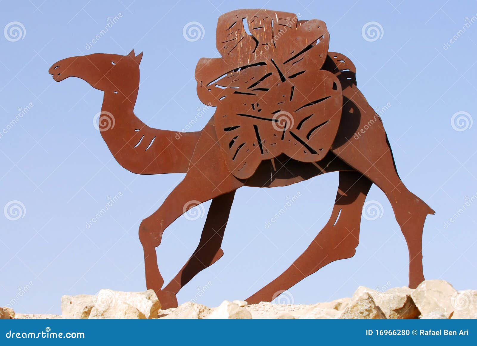 Camel Statues in the Negev, Israel Stock Photo - Image of east ...