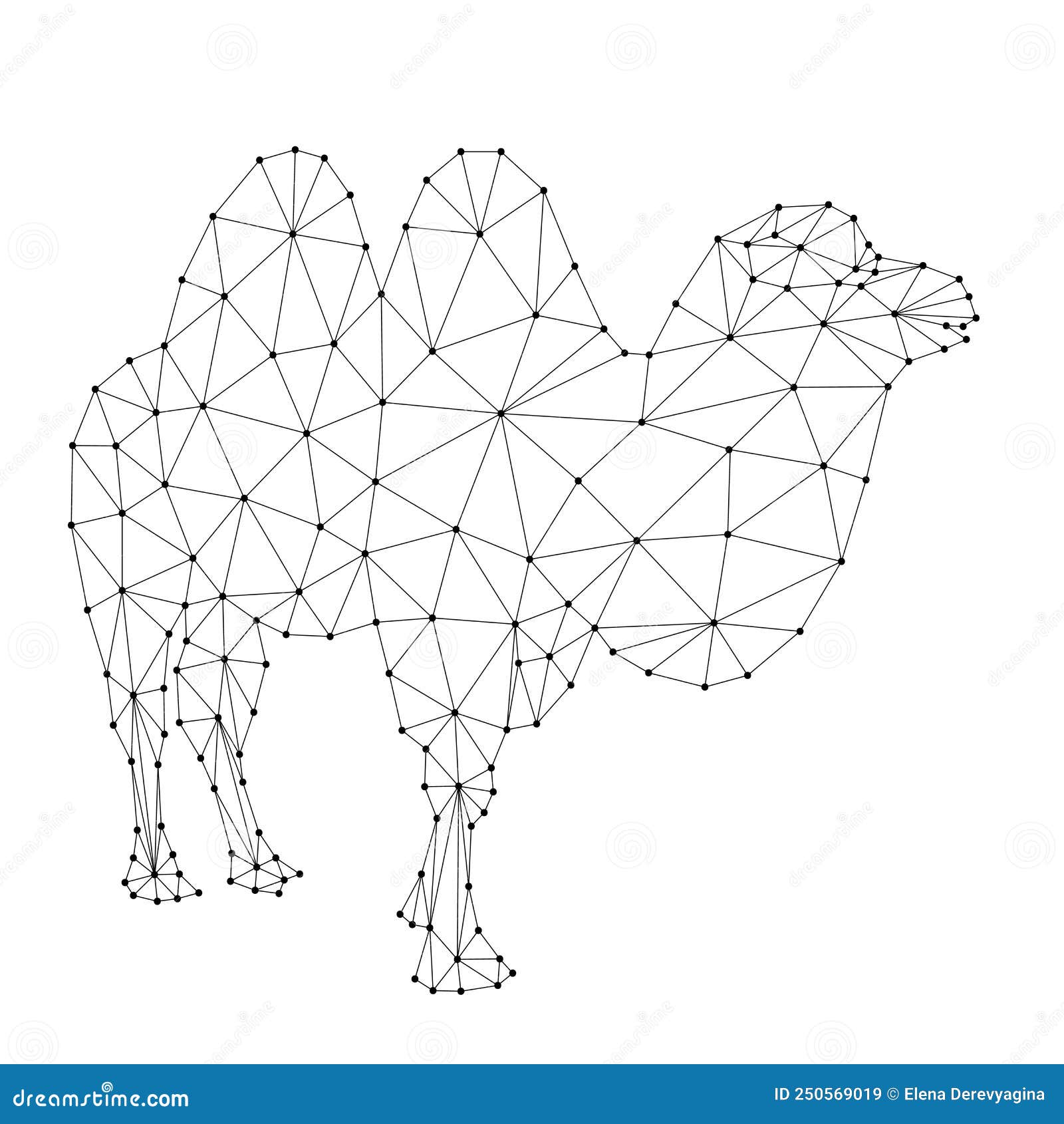 Camel One-humped Vector Silhouette Black | CartoonDealer.com #274675904