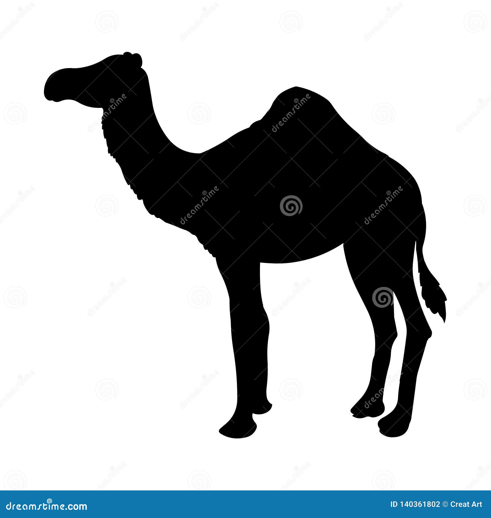 Camel Vector Watercolor. Cute Animal Isolated On White Backgrounds ...