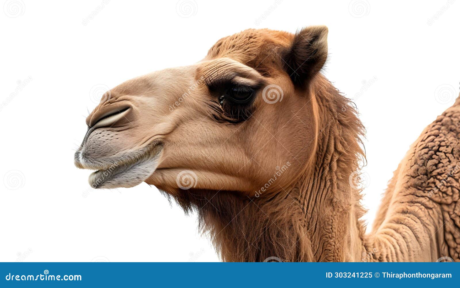 Camel on white background stock image. Image of wildlife - 303241225