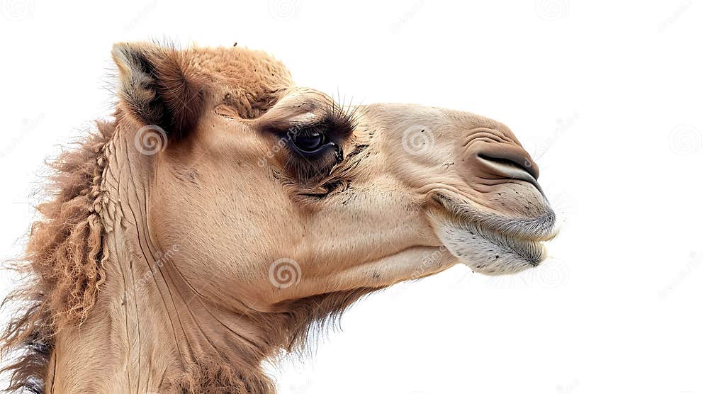 Camel on a White Background. this is AI Generative Image. Stock ...
