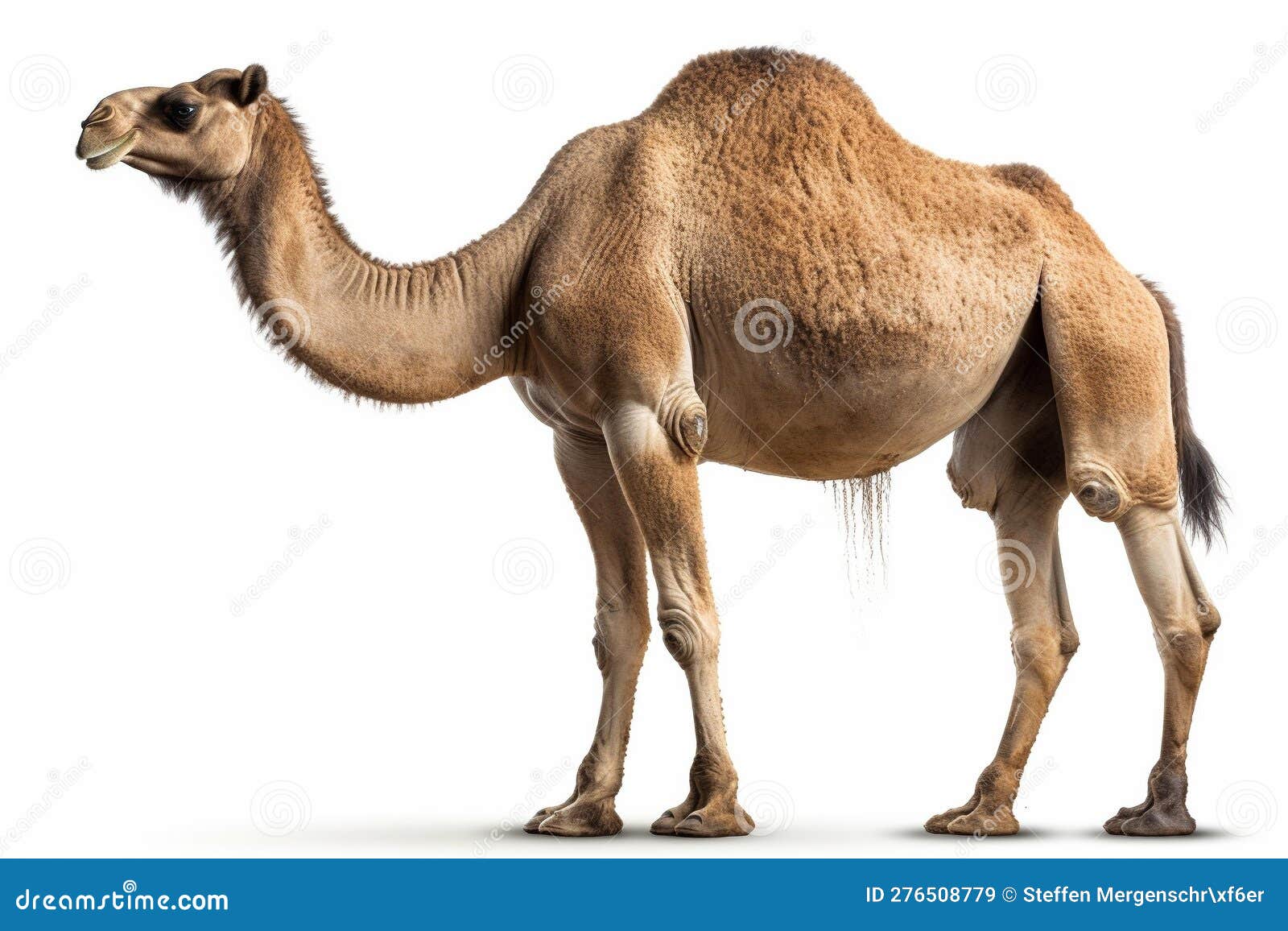 Camel on White Background stock illustration. Illustration of longneck ...