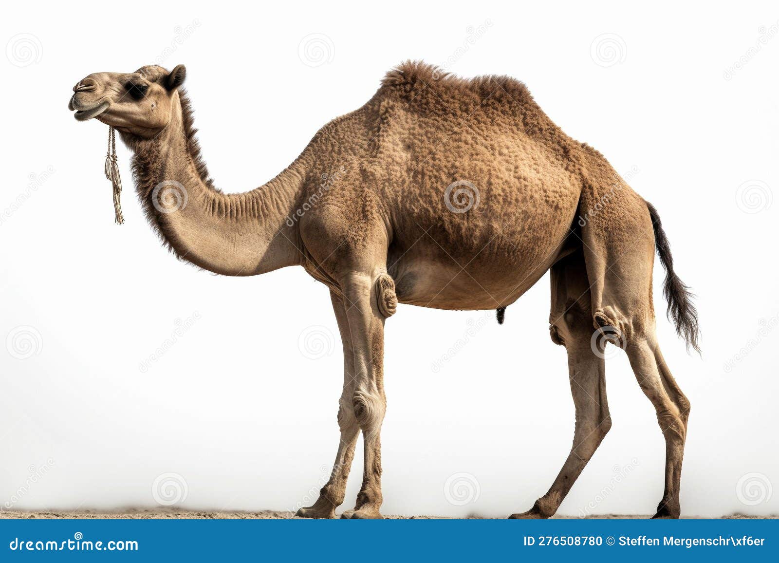 Camel on White Background stock illustration. Illustration of ...
