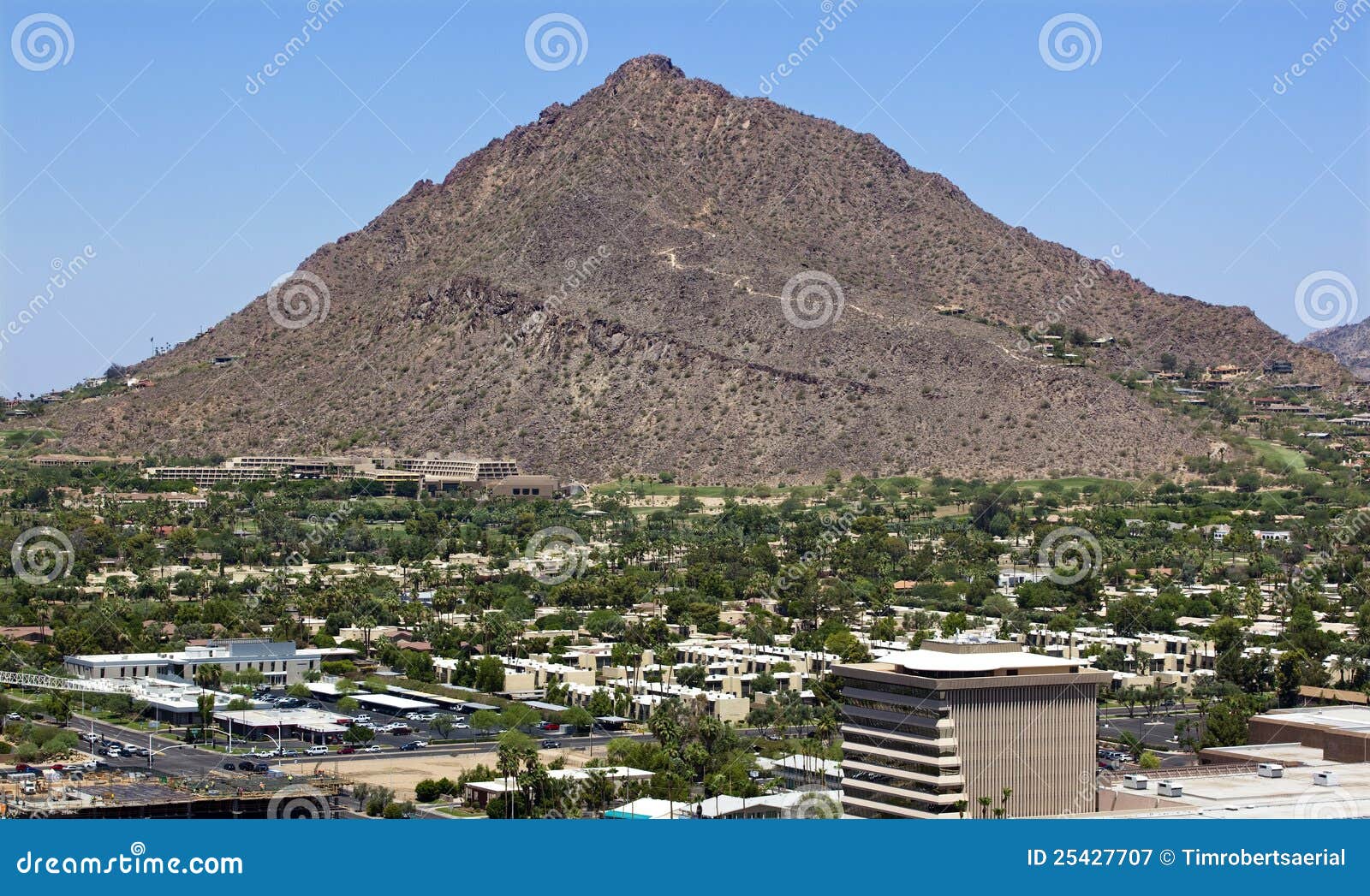 Camelback Mountain stock image. Image of trail, time - 25427707