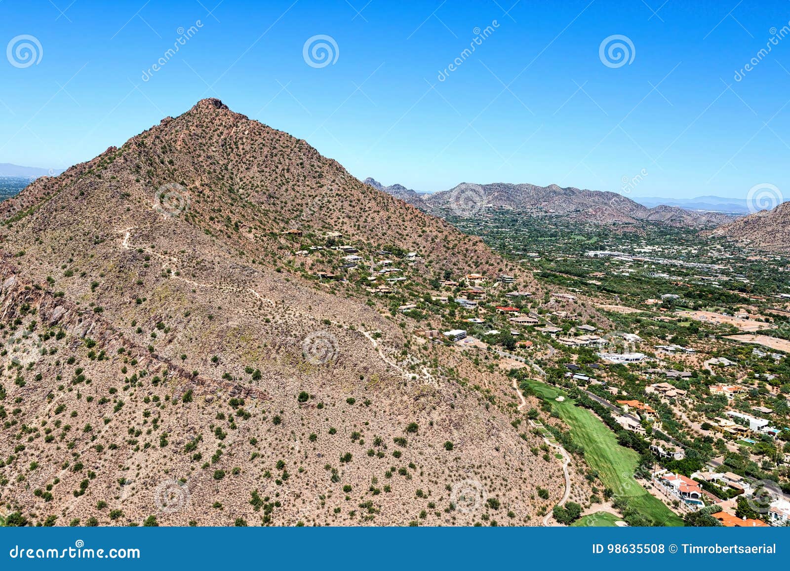 Camelback Mountain, Cholla Trail Stock Photo - Image of cholla, real ...