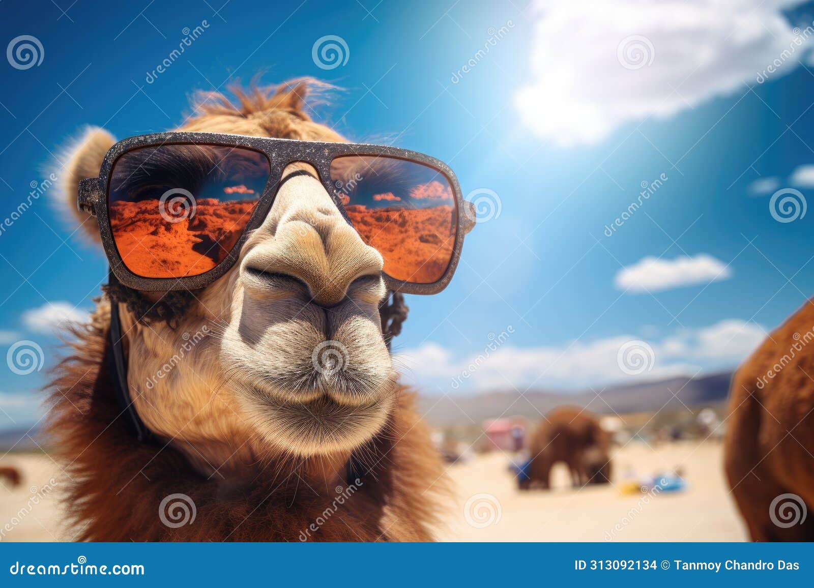 Cool Camels In Sunglasses And Jackets Royalty-Free Stock Photo ...