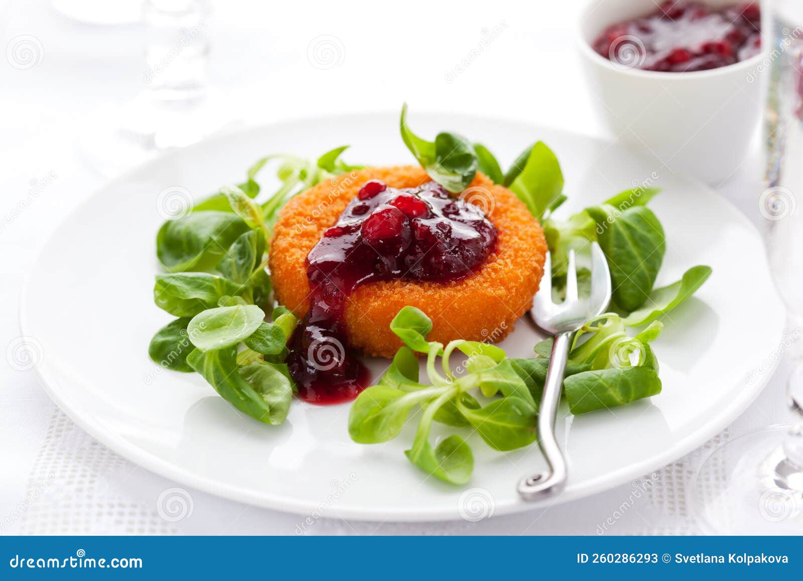 Camembert with Cranberry Sauce Stock Image - Image of horizontal ...
