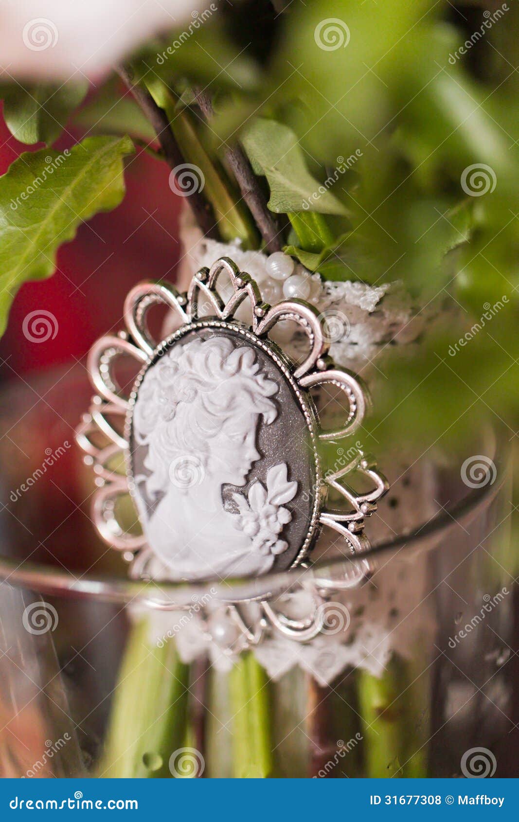 Cameo brooch stock photo. Image of ornament, jewelery - 31677308