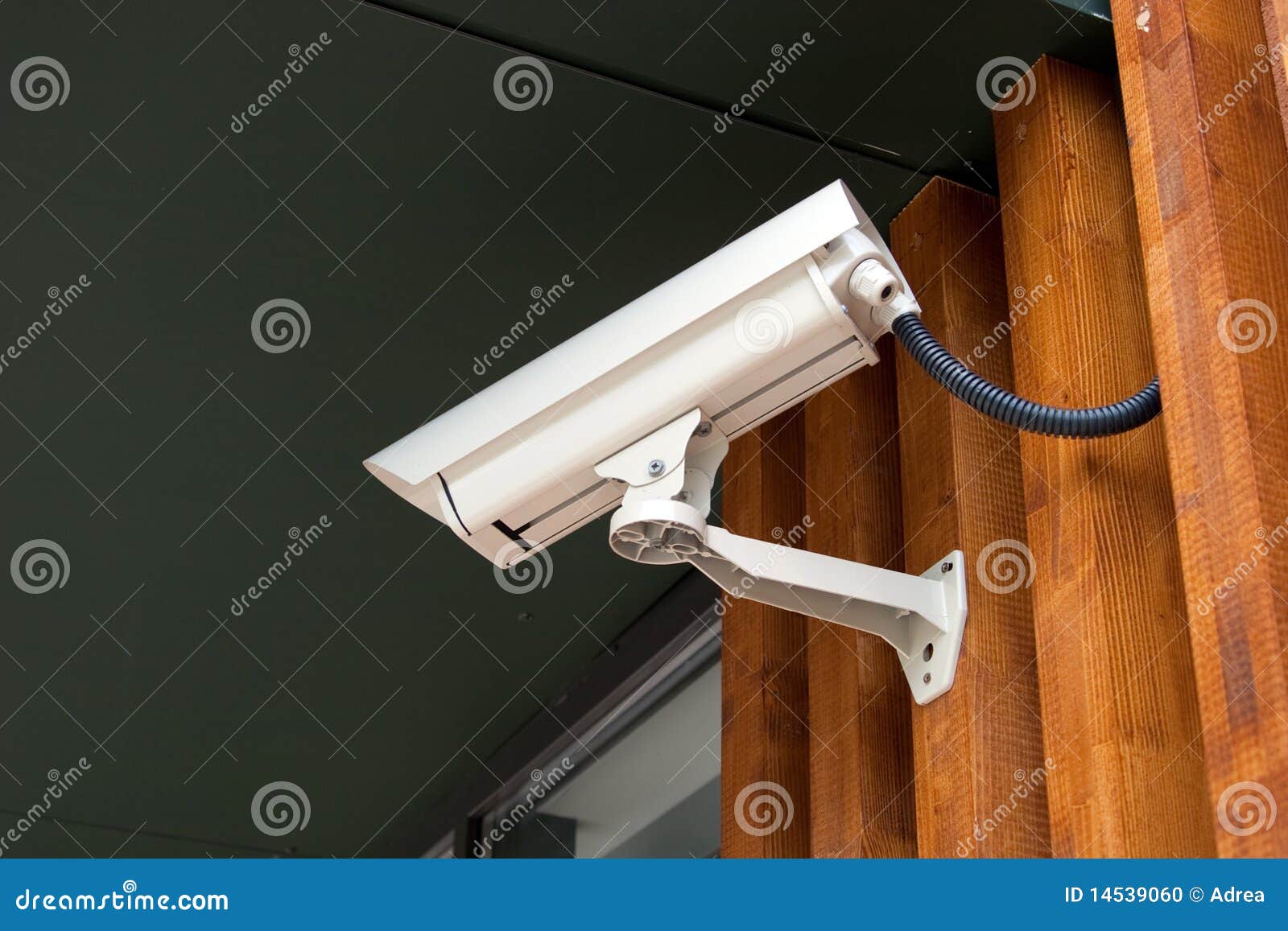 A Video Surveillance Camera at the Entrance in a Company Building Stock ...