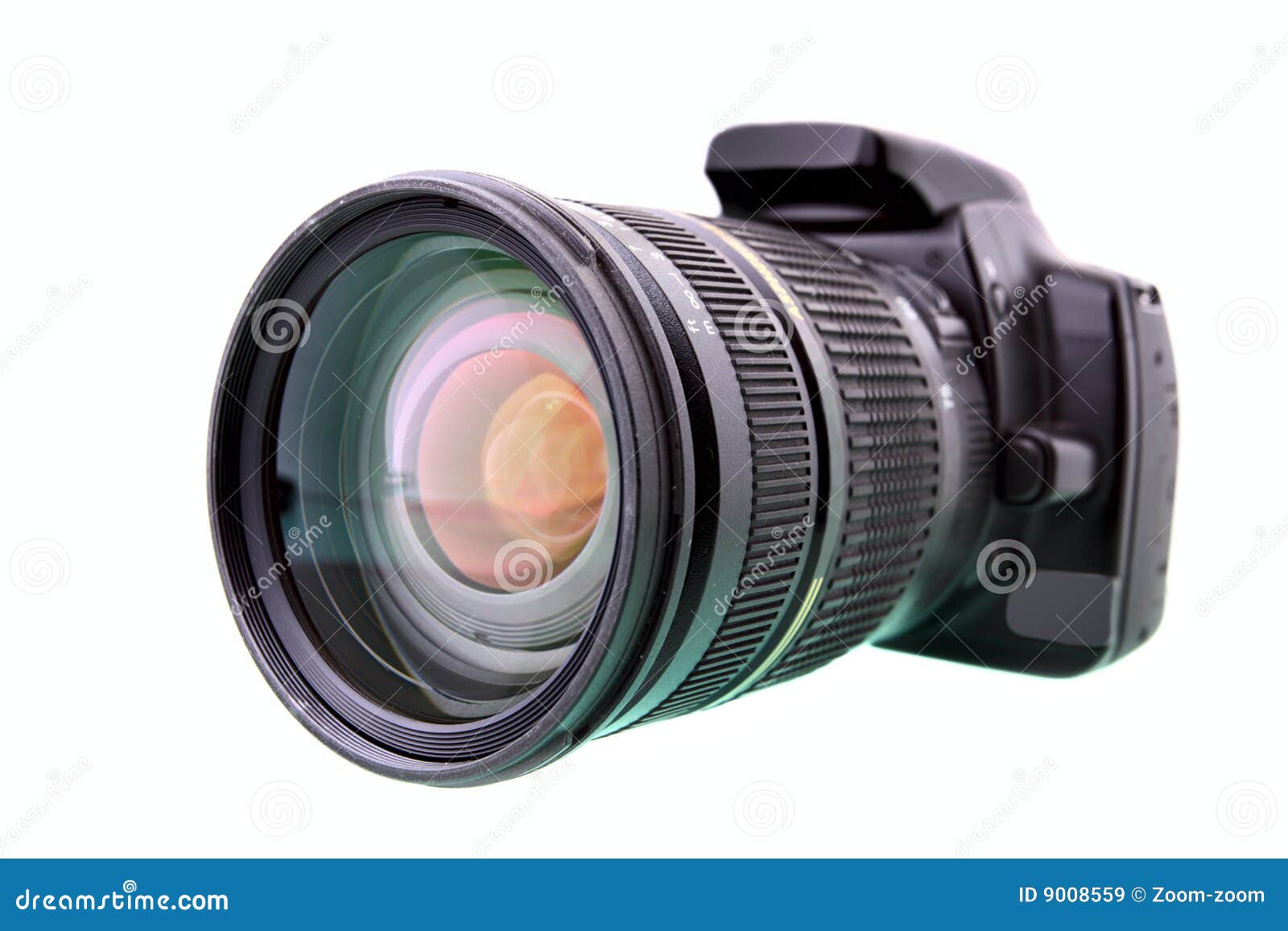 Camera stock image. Image of lens, objective, isolated - 9008559