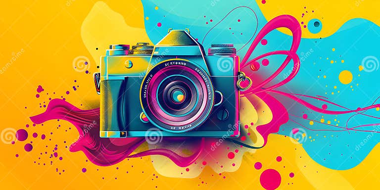 Camera abstract background stock photo. Image of effect - 324940432