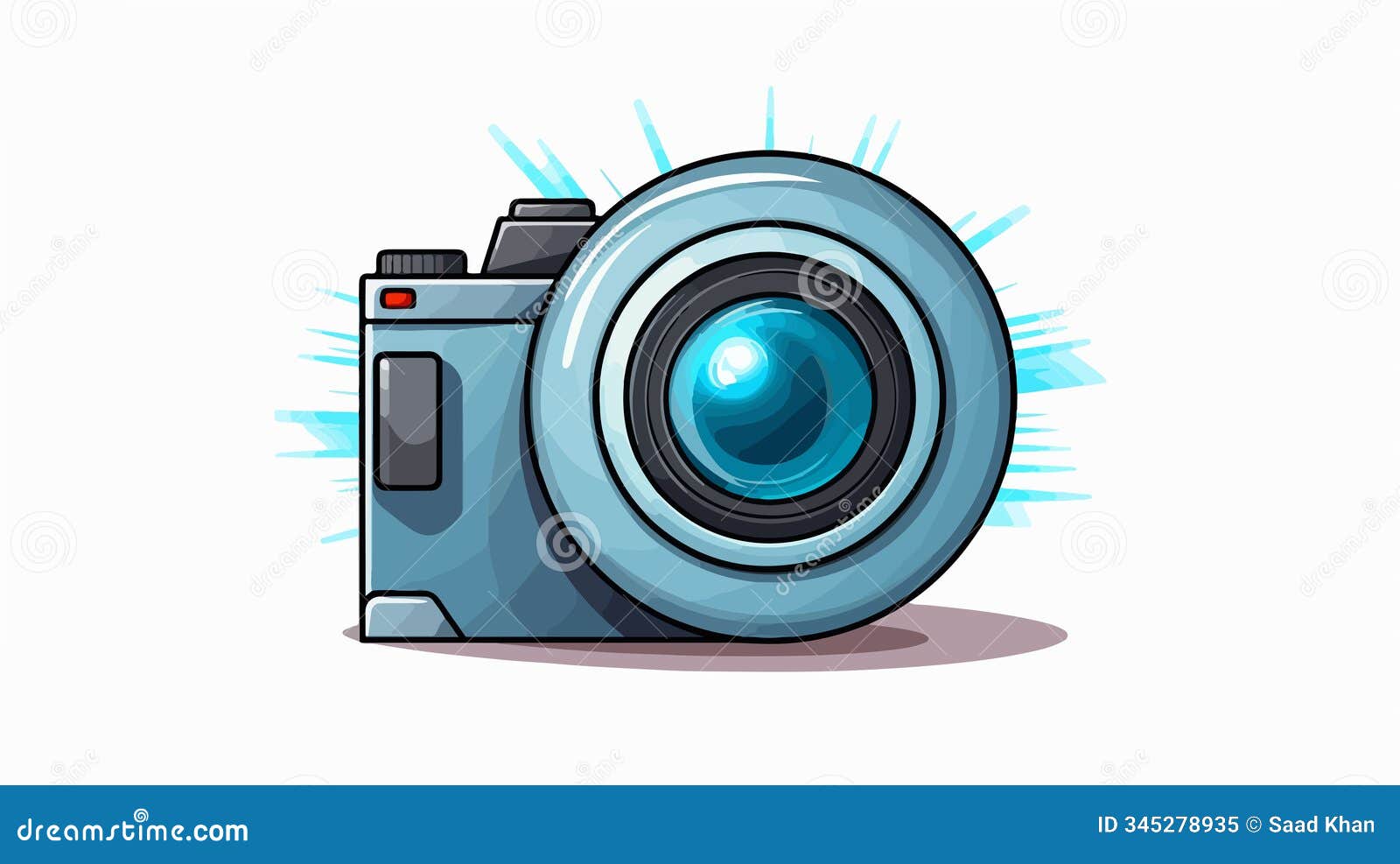 Camera Aperture and Cursor stock illustration. Illustration of lens ...
