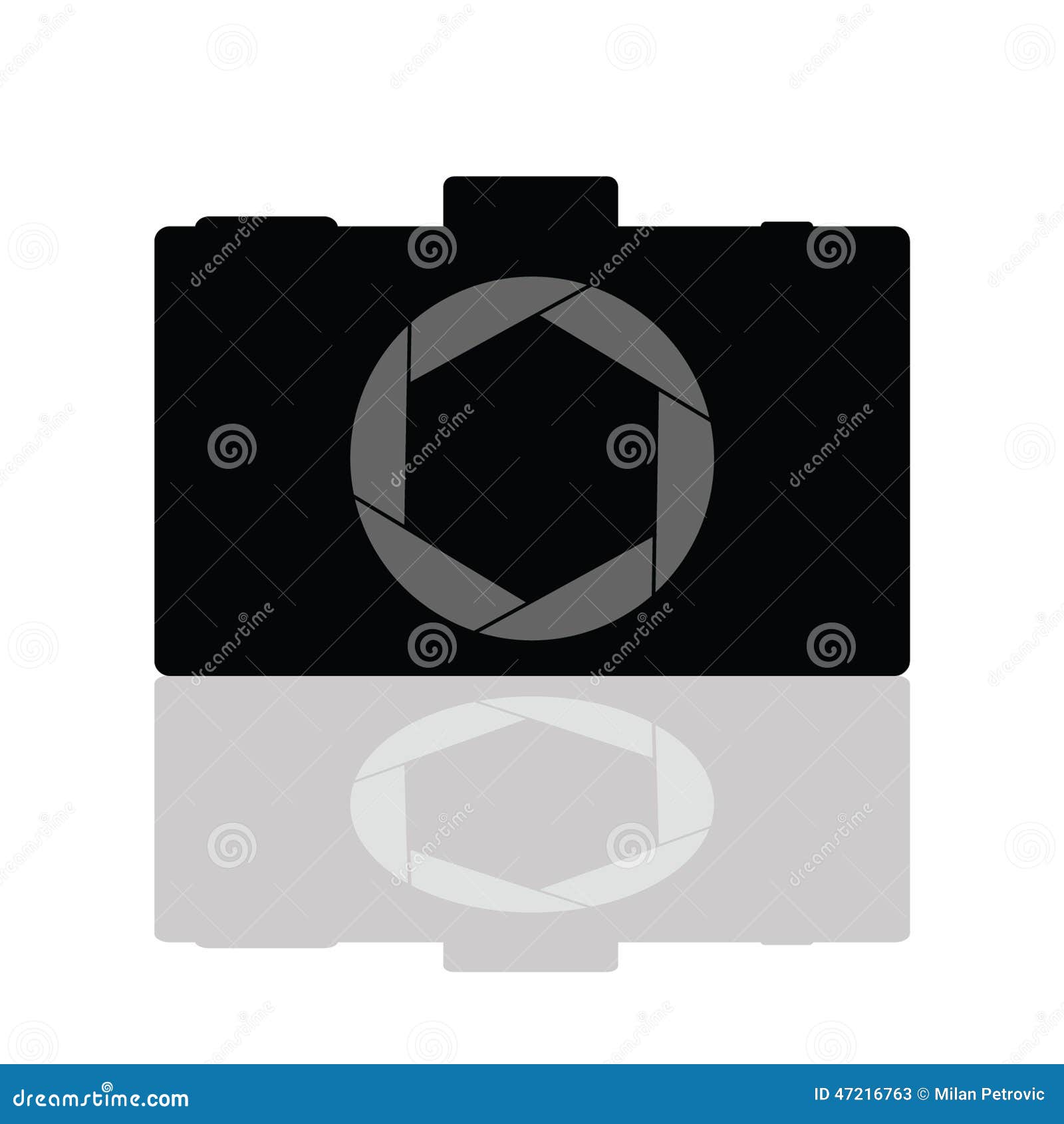 Camera Aperture Vector Illustration Stock Vector - Illustration of ...