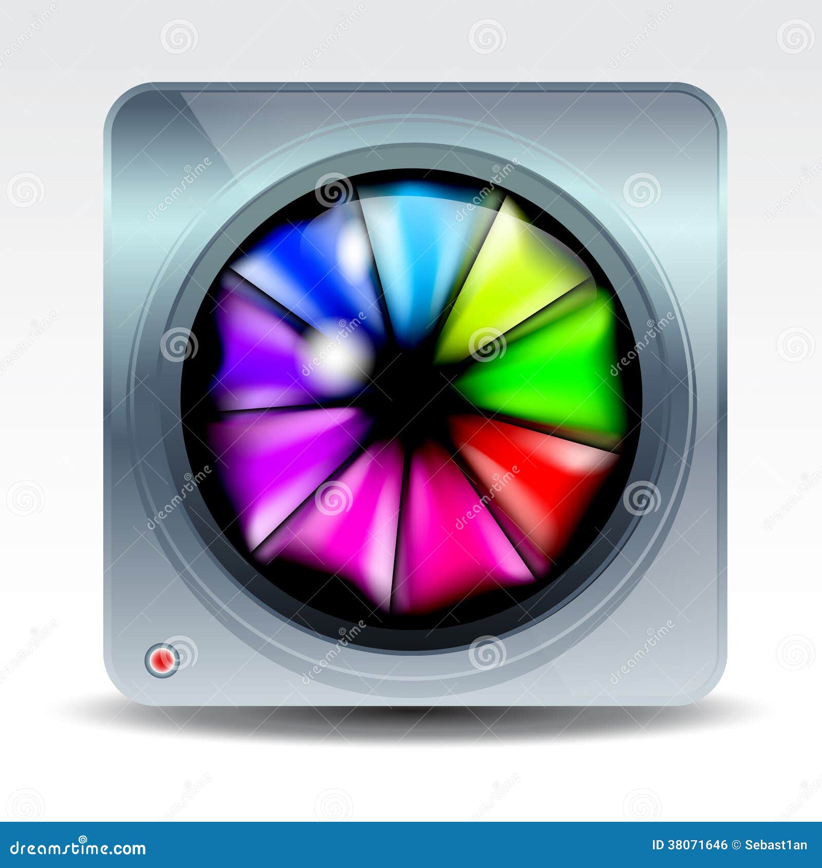 Camera App Icon stock vector. Illustration of icon, glossy - 38071646