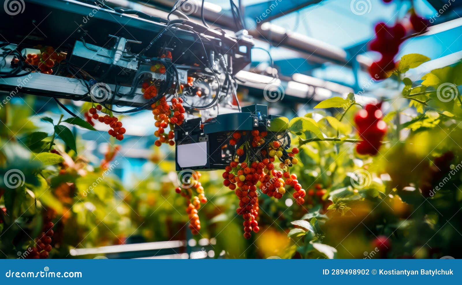 Camera is Attached To Plant with Berries Hanging from it S Sides ...