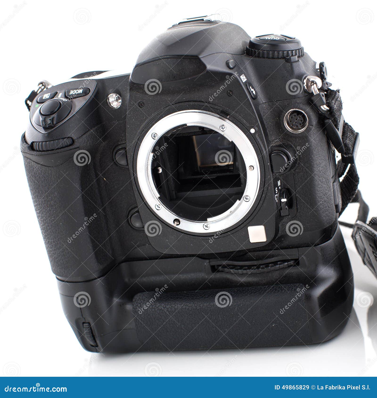Camera back view b stock image. Image of objects, black - 49865829