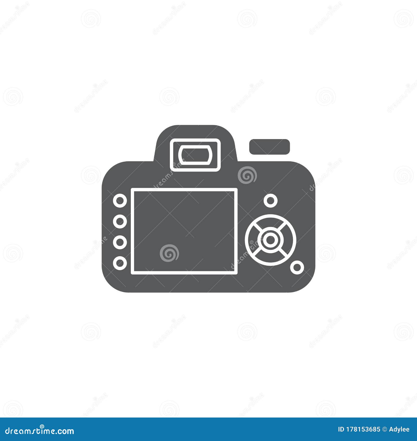 Camera Back Side Cartoon Vector | CartoonDealer.com #38956801