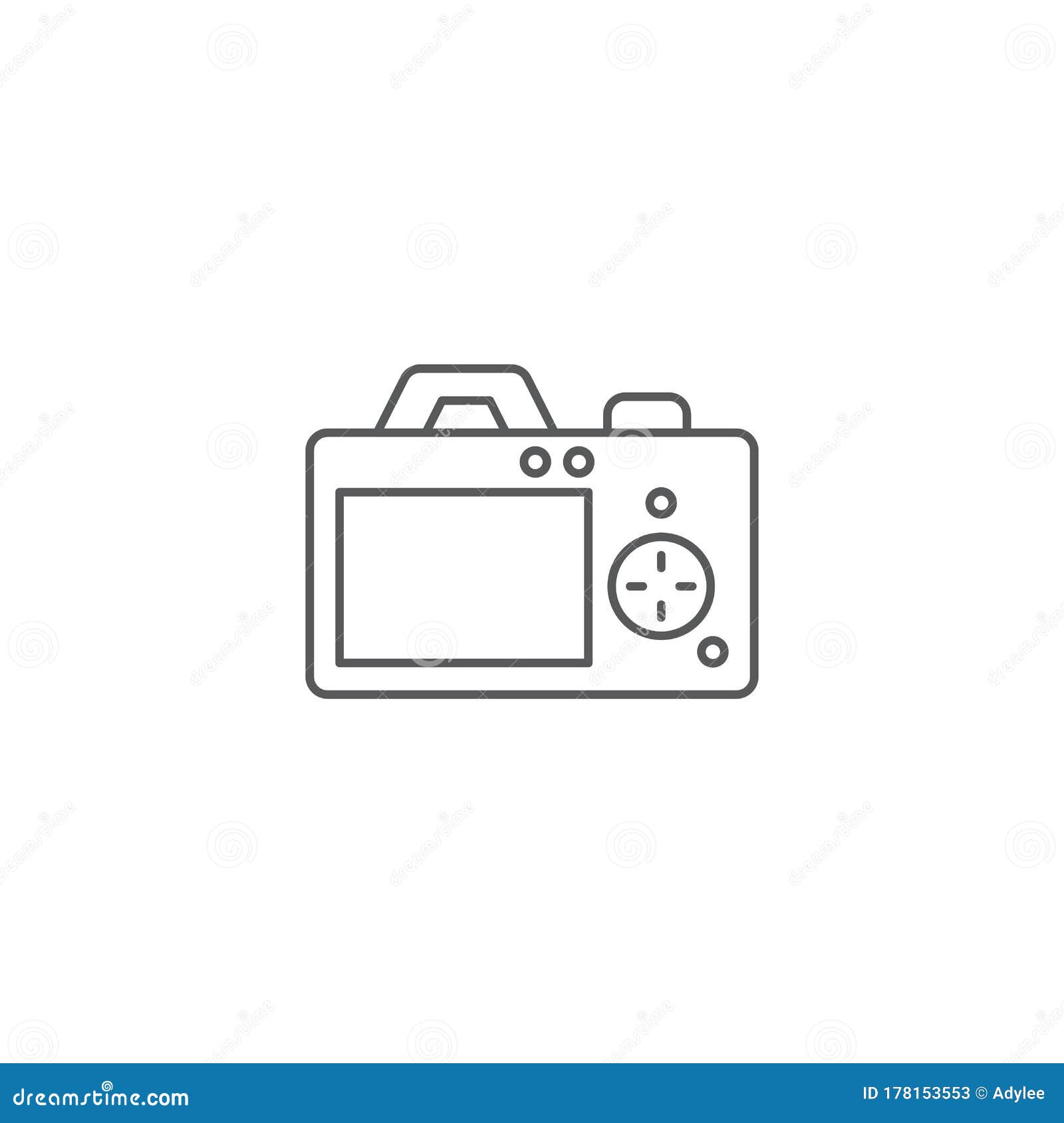 Camera Back Side Cartoon Vector | CartoonDealer.com #38956801