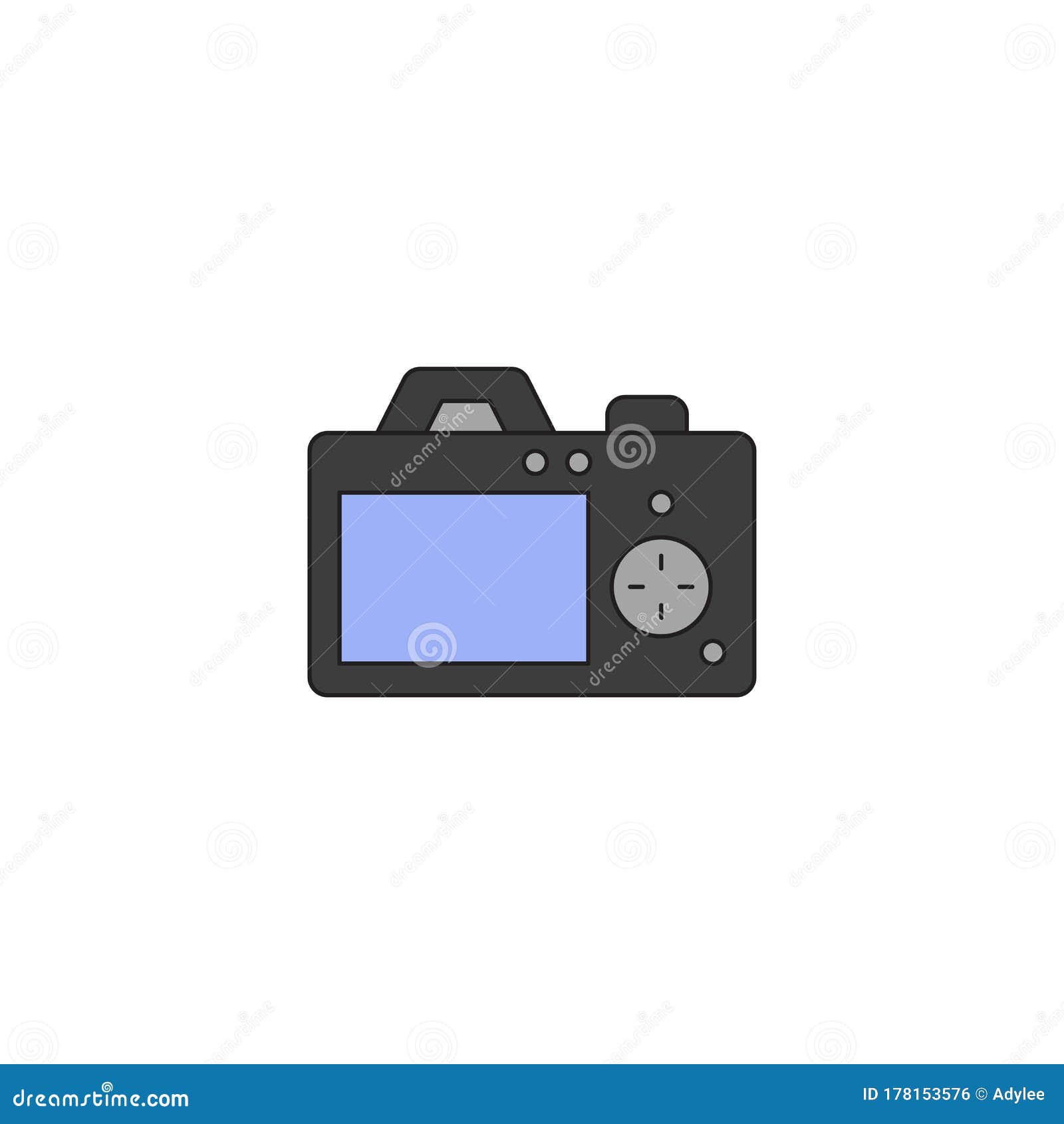 Camera Back View Vector