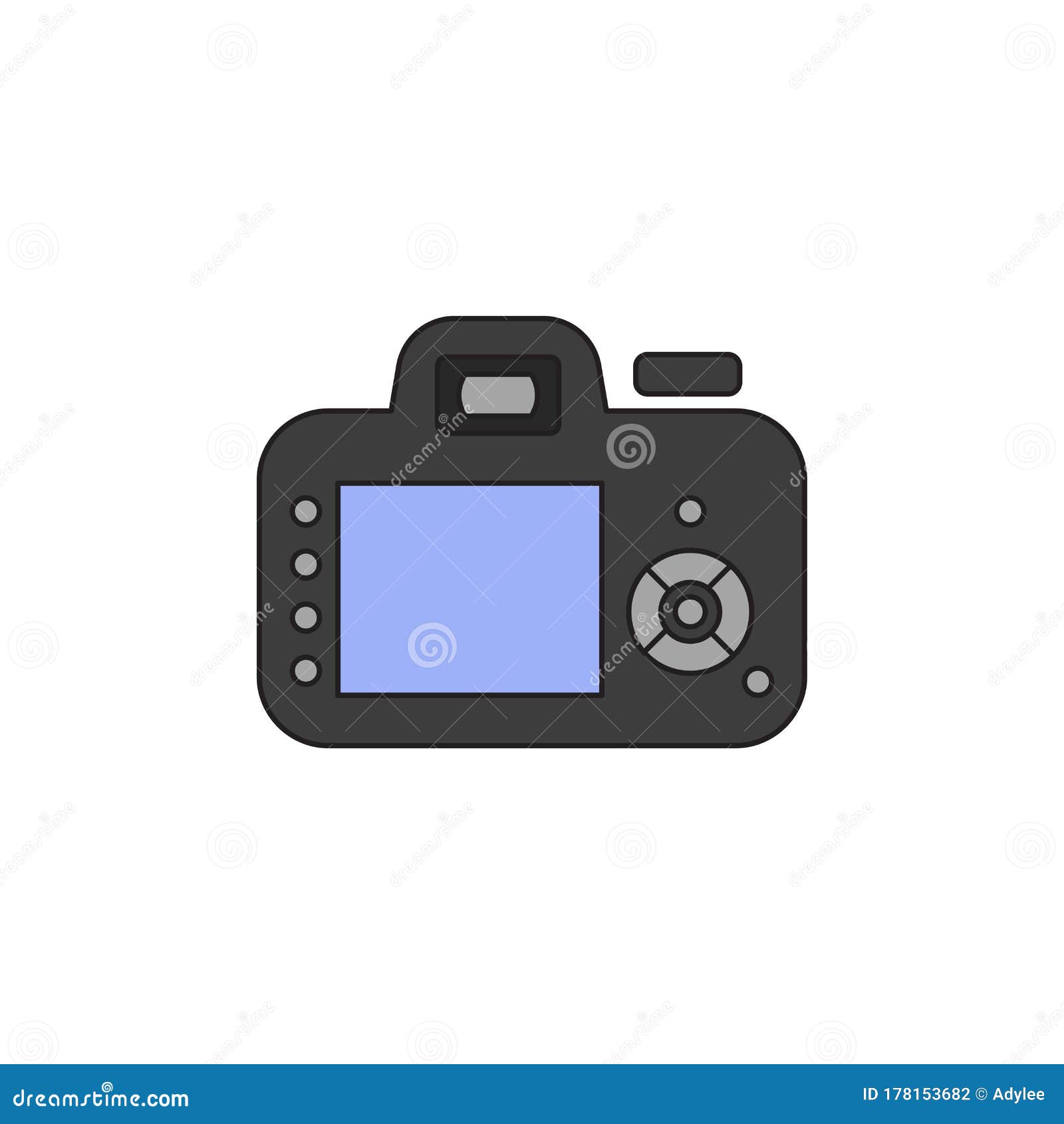 Camera Back View Vector