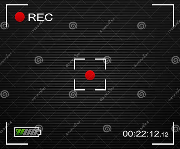 Camera Background. Camera Background and UI Elements Stock Vector ...