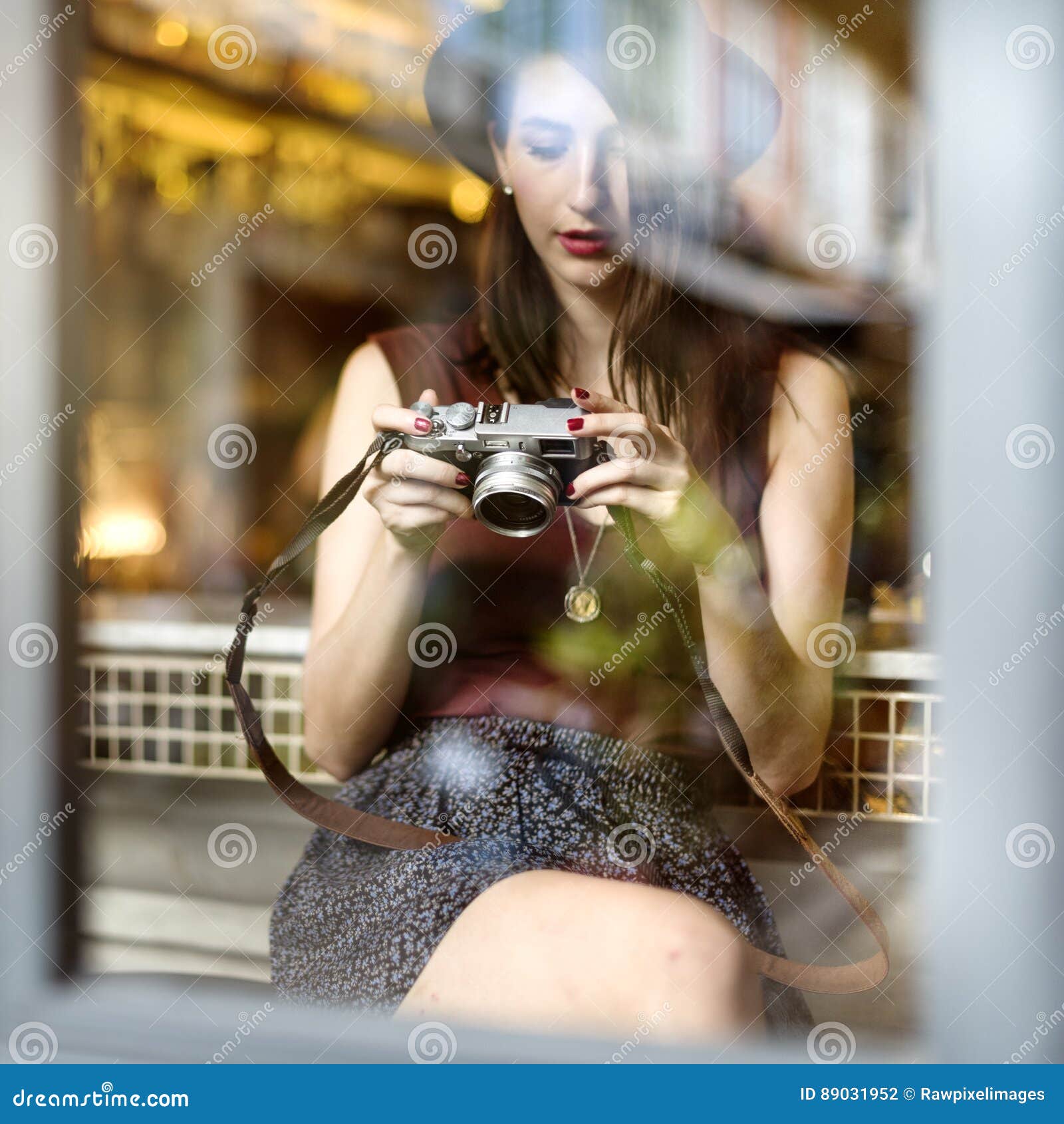 Camera Beautiful Image Connecting Photography Concept Stock Photo ...