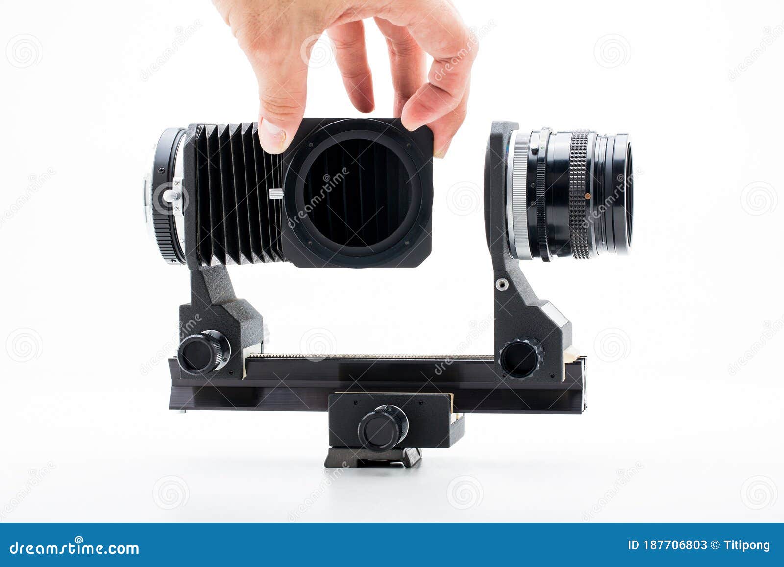 Bellow on a Camera for Macro Photography Stock Image - Image of closeup ...