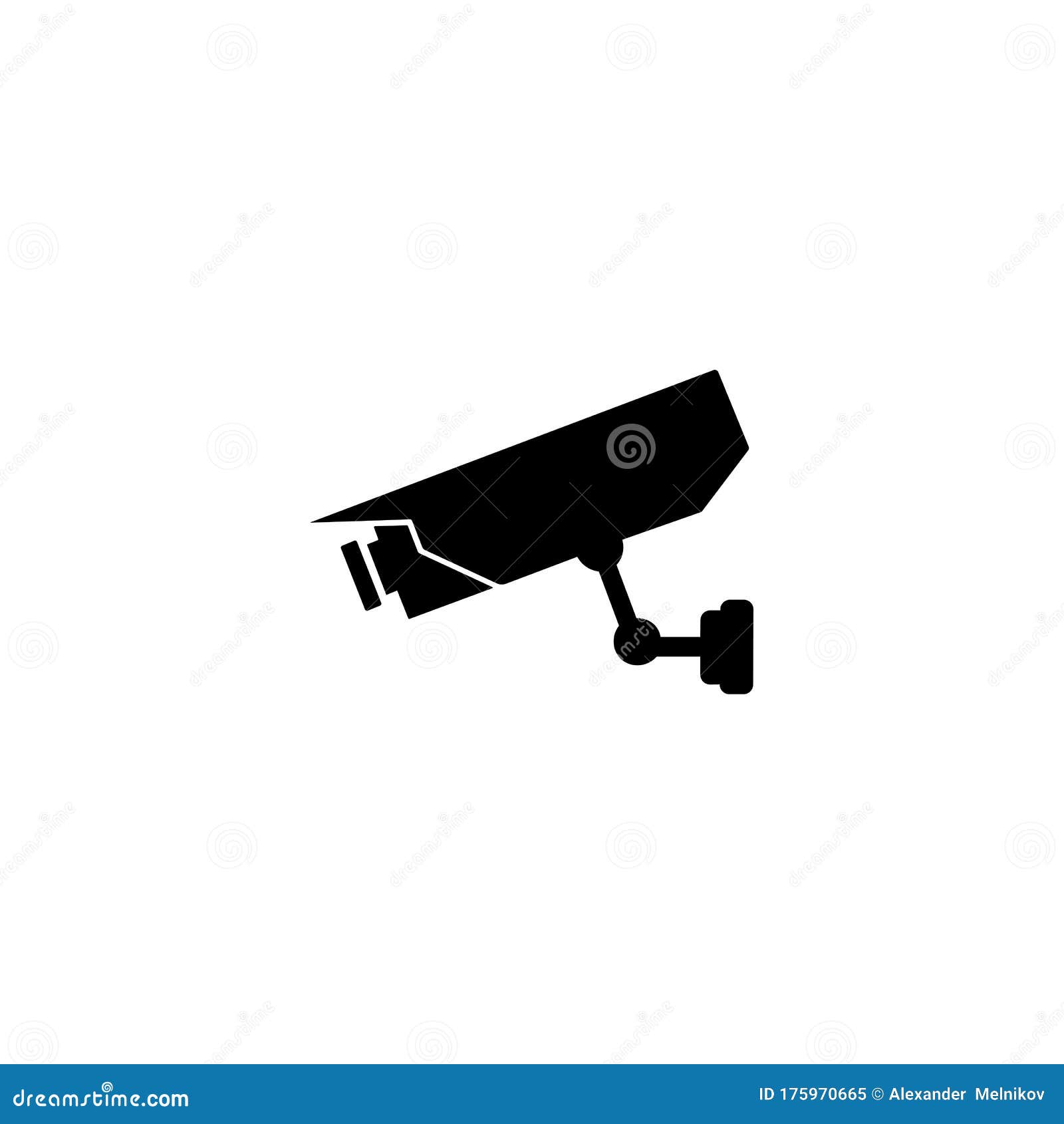 Camera Black Sign Icon, Surveillance. Vector Illustration Eps 10 Stock ...