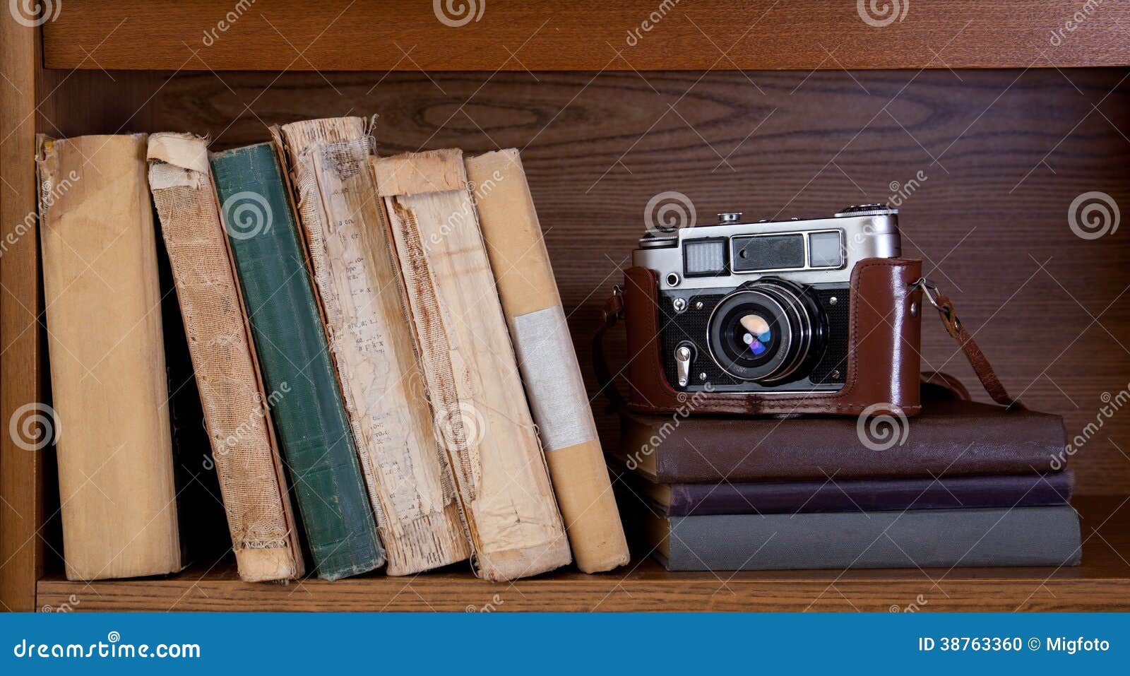 Camera and book stock photo. Image of metal, knowledge - 38763360