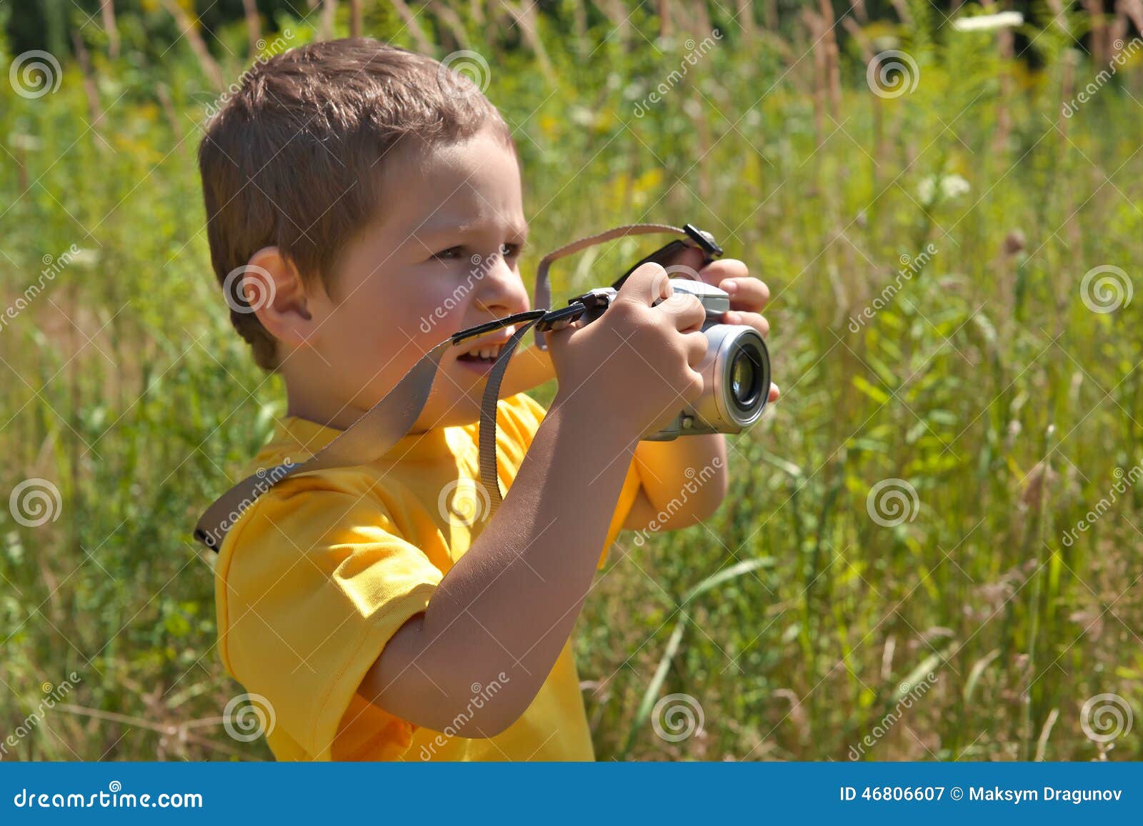 Camera Boy stock image. Image of leisure, camera, white - 46806607