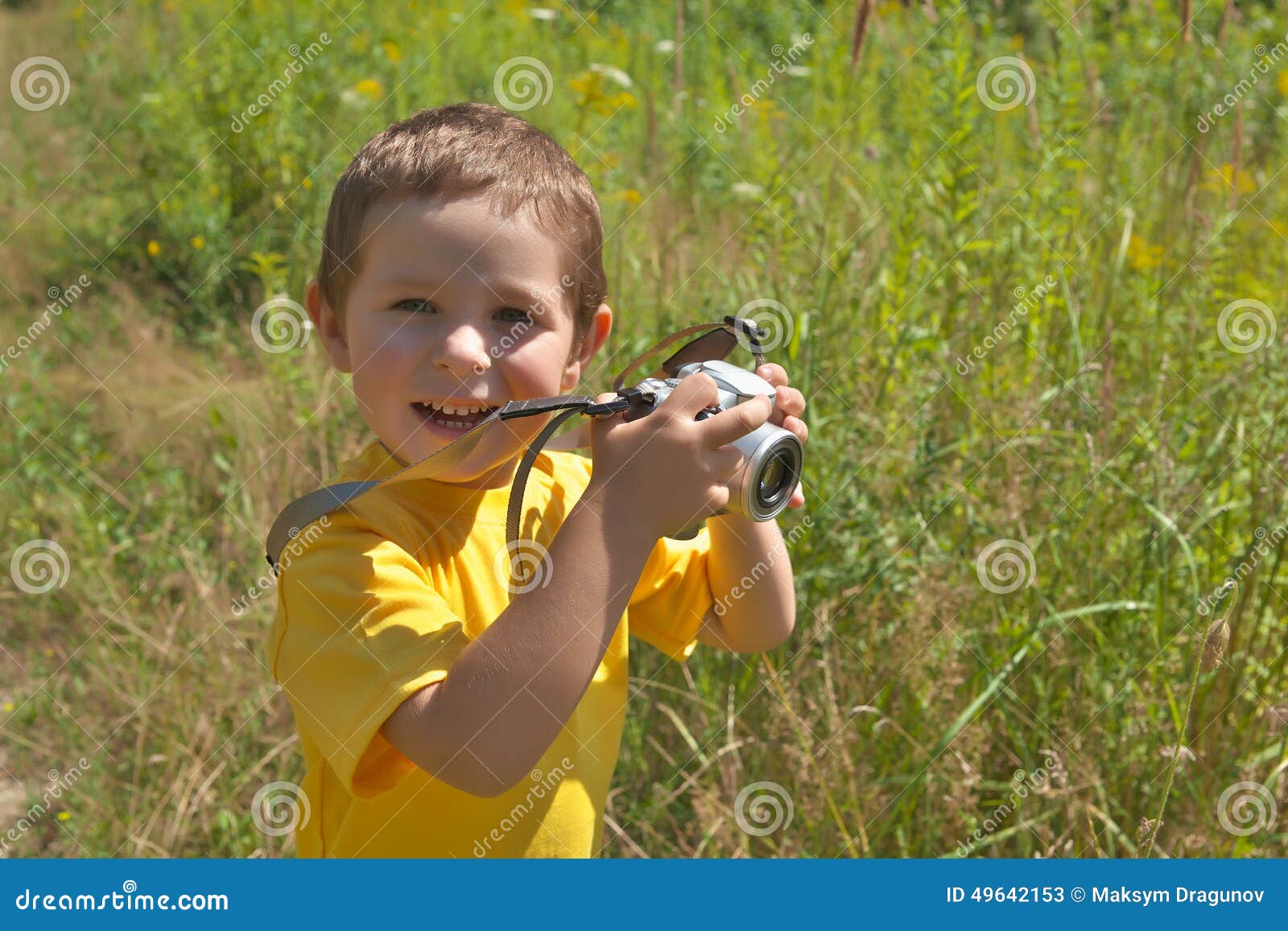 Camera boy stock image. Image of taking, small, photograph - 49642153