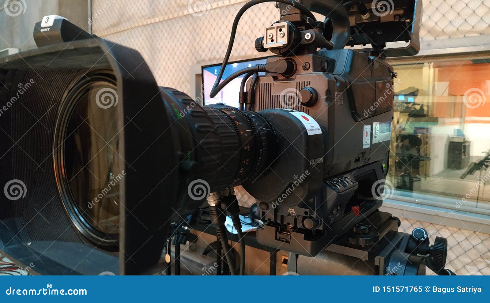 Camera Broadcast in Television Studio Editorial Image - Image of ...