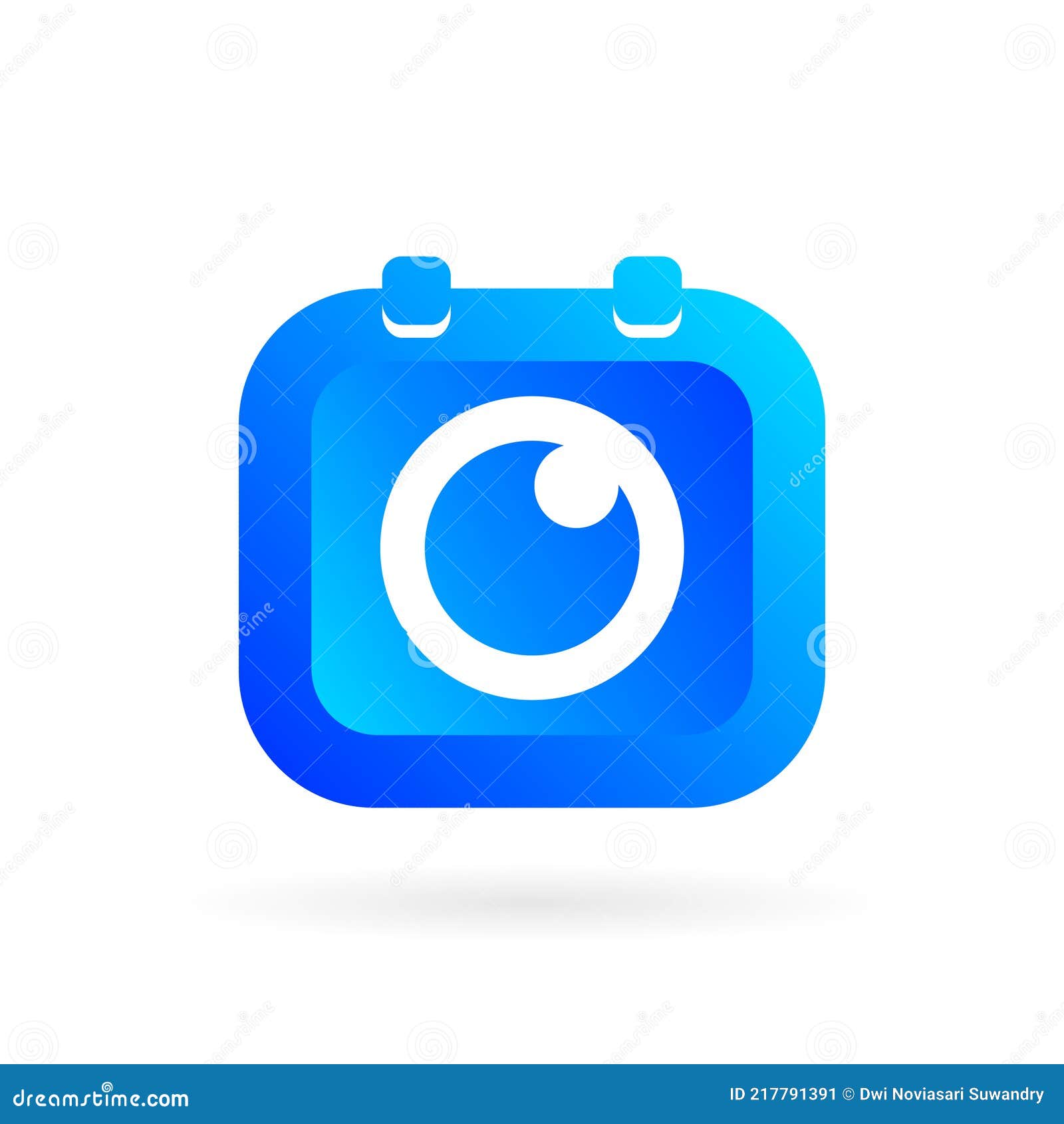 Calendar Logo with Camera Symbol Stock Vector - Illustration of romance ...