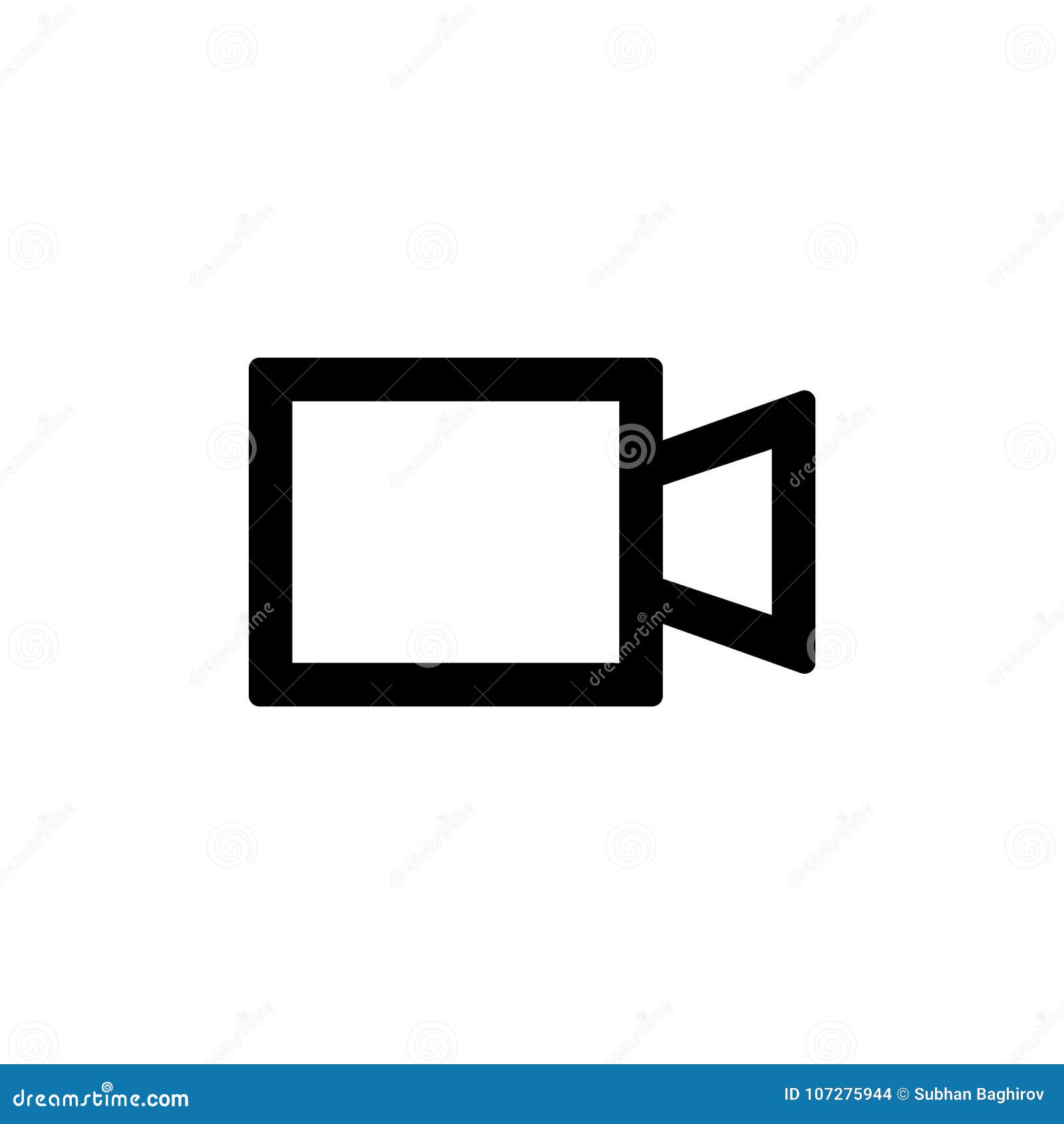 Camera Camcoder Icon for Simple Flat Style Ui Design Stock Vector ...