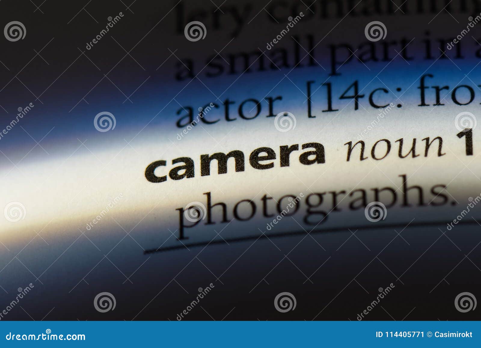 Camera stock image. Image of concept, word, printed - 114405771