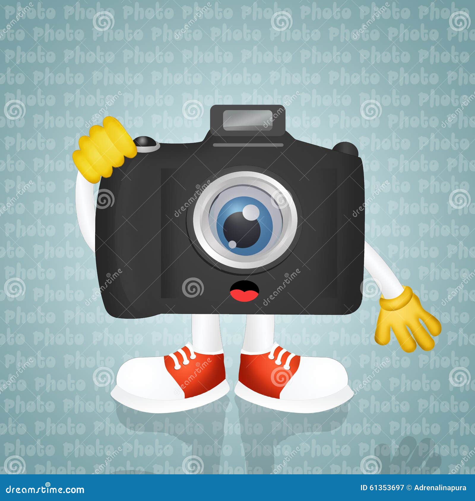 Camera cartoon stock illustration. Illustration of cartoon - 61353697