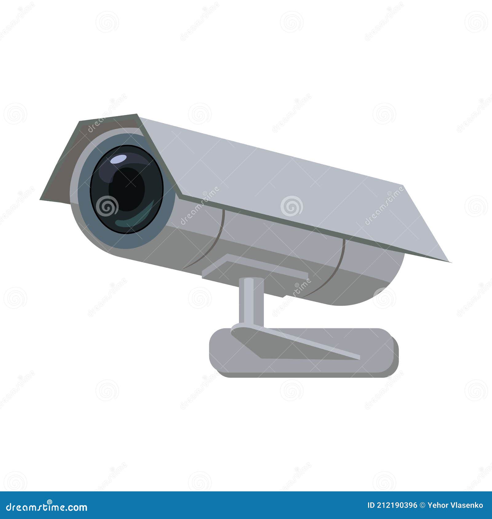 Camera Cctv Vector Icon.Cartoon Vector Icon Isolated on White ...