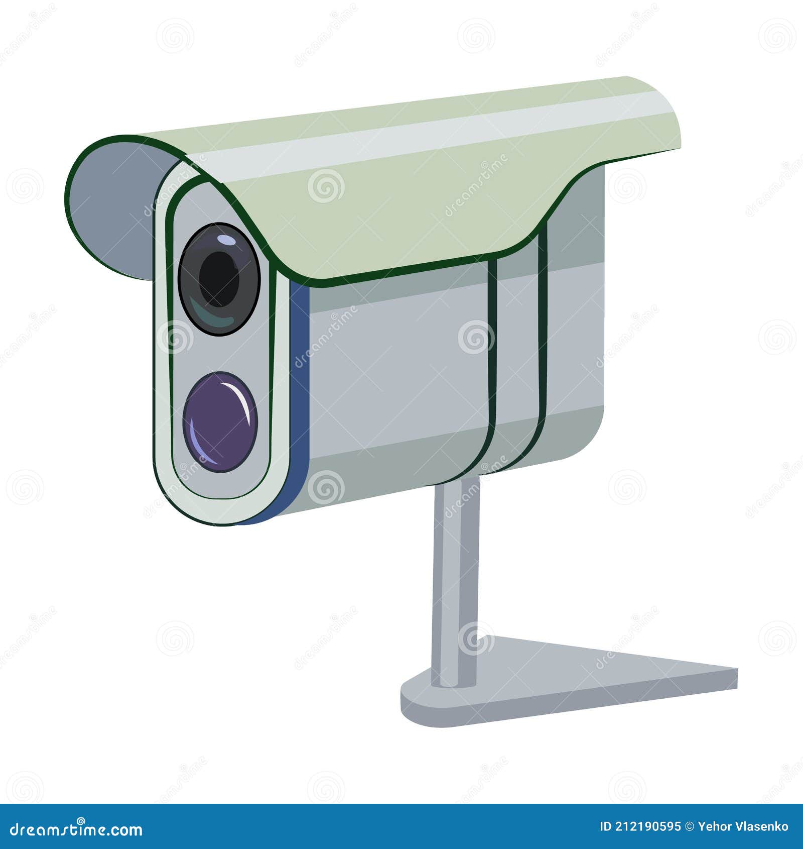 Camera Cctv Vector Icon.Cartoon Vector Icon Isolated on White ...