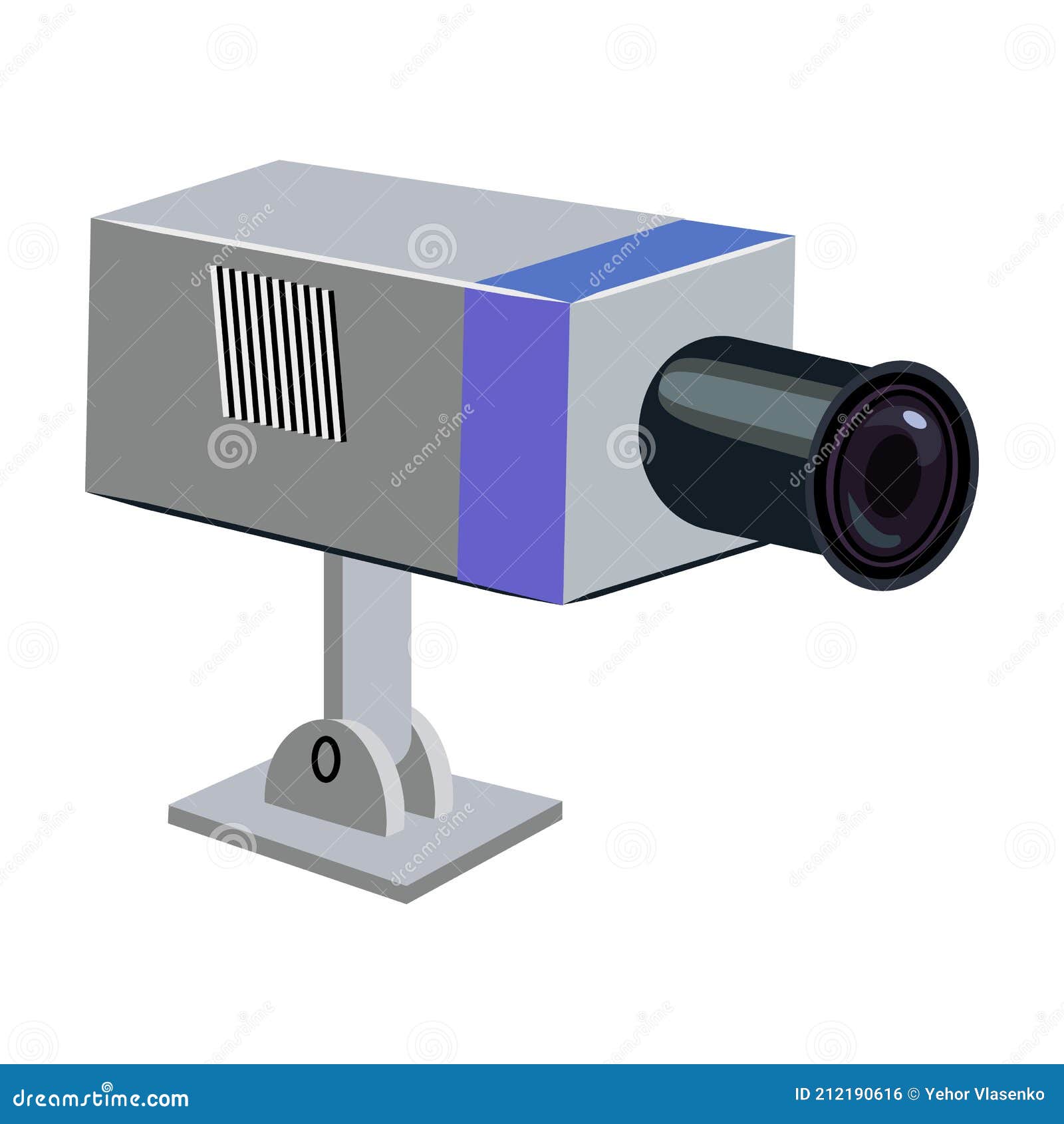 Camera Cctv Vector Icon.Cartoon Vector Icon Isolated on White ...
