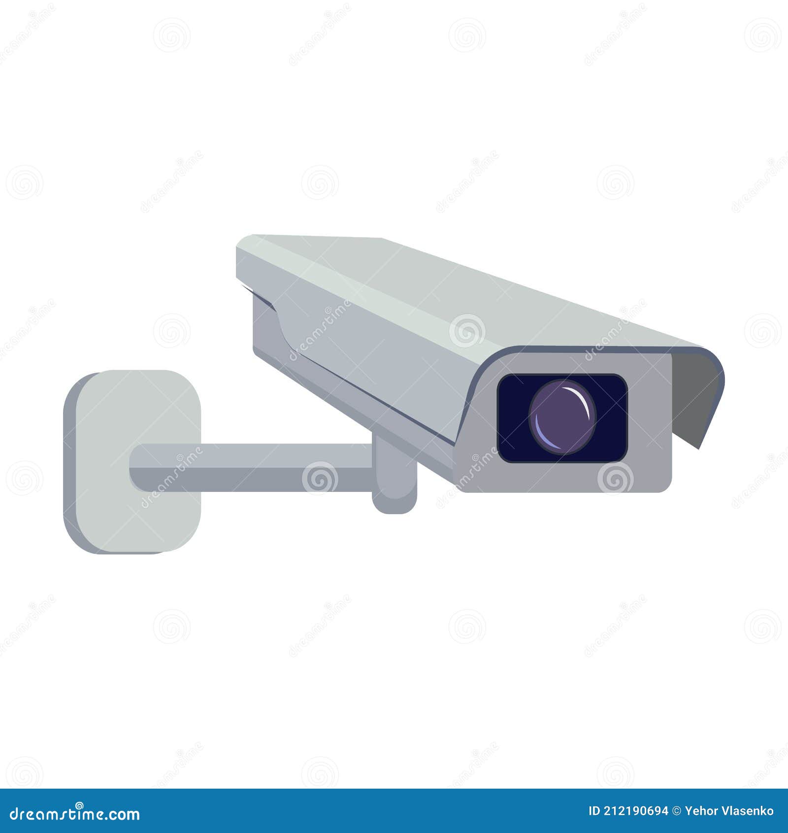 Camera Cctv Vector Icon.Cartoon Vector Icon Isolated on White ...