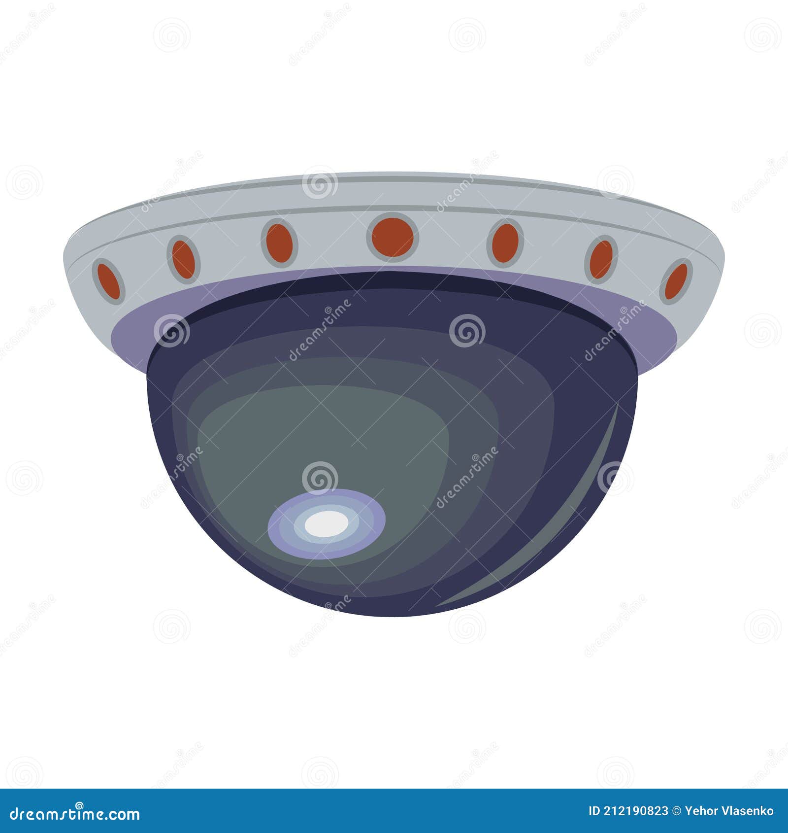 Camera Cctv Vector Icon.Cartoon Vector Icon Isolated on White ...